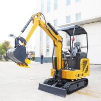 China Digging Trenches Small Digger 1.8 Ton Crawler Towable Gasoline Micro Earth Moving Machinery Mini Excavator for sale