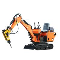 China Home Crawler Mini Digger Retractable 0.8 Hydraulic Compact Farm Small Excavator for sale