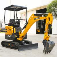 China Hydraulic Excavator Machine 2 Tone Hightop Mini Digger With Telescopic Track Chassis for sale