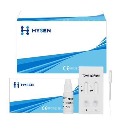 China Plastic Cassette for HYSEN TOXO IgG/IgM Rapid Lab Test Kit User-Friendly and Accurate for sale