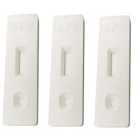 China Strip Cassette One Step Hcg Pregnancy Test Kit Blue Cross 25 Miu/Ml for Midstream Format for sale