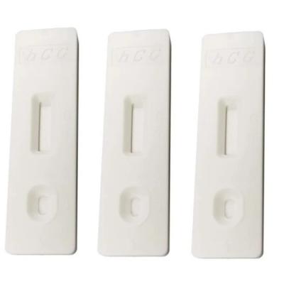 China Strip Cassette One Step Hcg Pregnancy Test Kit Blue Cross 25 Miu/Ml for Midstream Format for sale