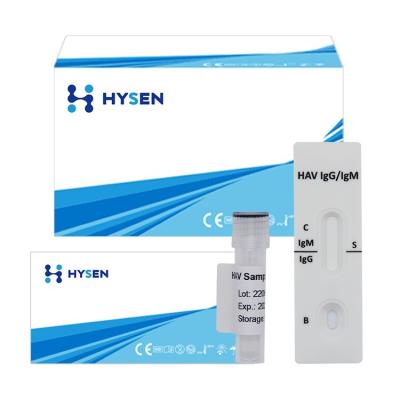 China Accurate Diagnosis with Hepatitis A virus HAV IgG IgM Rapid Test Kit CE ISO Certified for sale