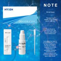 China High Accuracy Plastic HIV 1.2.O Medical Rapid Test Kit for Customer Requirements for sale