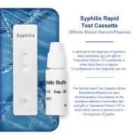 China 2 Years Shelf Life One Step Syphilis Test Cassette CE Certified High Accuracy Test Kit for sale