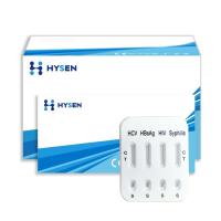 China Class II Cassete Format hbsag/hcv/hiv/syphilis combo rapid test kit for Fast Results for sale