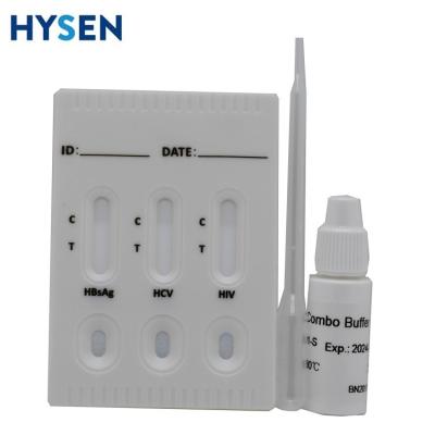China Professional HCV-Hbsag-HIV 3 in 1 Combo Test Cassette with Online Technical Support for sale