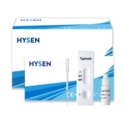 China Highly Sensitive One Step Typhoid Test Kit for In Vitro Diagnostic CE Plastic 40 Tests for sale