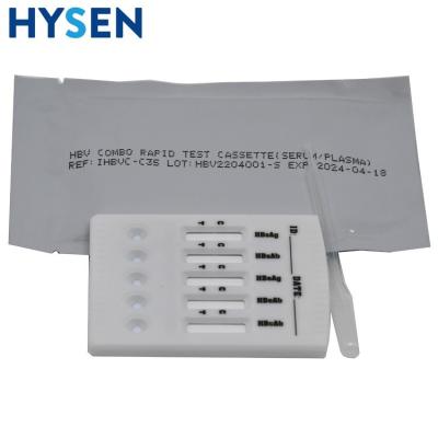 China 99% Accuracy CE Certified Medical HBV Combo Test for Rapid Hepatitis B Diagnosis for sale