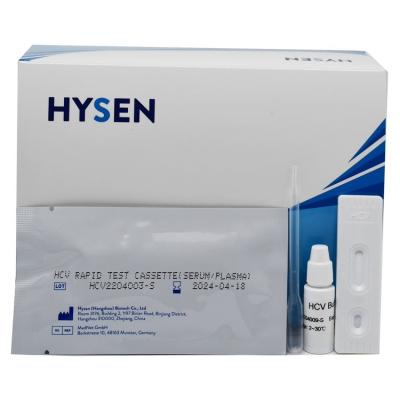 China CE Certified One Step Self Testing HCV Antibody Hotgen Rapid Test Strip Cassette 2 Years Shelf Life for sale