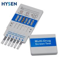 China CE Certified Drug Abuse Test Kit 6-in-1 Multi-Drug Test Card Rapid Drug Testing for sale