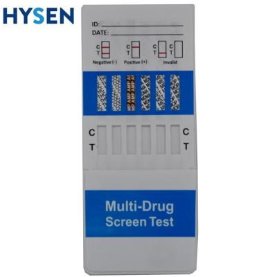 China High Accuracy One Step 12 Panel DOA Test Drugtest Card Multi Drug Abuse Test Kit Made for sale