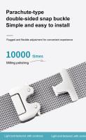 China Soft, Skin-friendly Stainless Steel Watch Band for sale