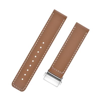 China Quick-release Rectangular Genuine Leather Watch Strap · Customizable Colors And Logos for sale