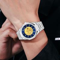 China Skeleton Mechanical Watch | 304L Stainless Steel Integrated Bracelet for sale