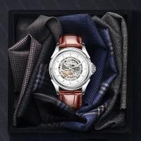 China Butterfly Buckle Skeleton Mechanical Watch for sale