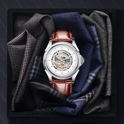 China Butterfly Buckle Skeleton Mechanical Watch for sale