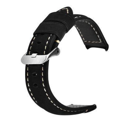 China 22mm Soft Vintage Genuine Leather Strap for sale