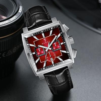 China Stainless Steel Square Men's Quartz Watch, ODM Supported | Comes With Genuine Leather Strap - Made in Shenzhen, China for sale