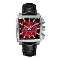 China Stainless Steel Square Men's Quartz Watch, ODM Supported | Comes With Genuine Leather Strap - Made in Shenzhen, China for sale