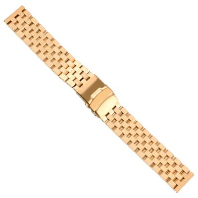 China Premium 3-Link Solid Stainless Steel Watch Bracelet for sale