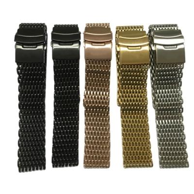 China Shark Mesh Watch Strap · Customizable Colors And Logos for sale