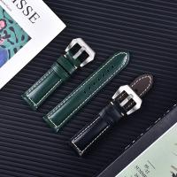 China Velcro Smooth Glossy Genuine Leather Watch Straps for sale