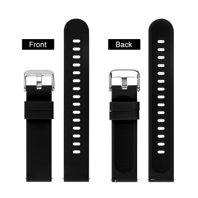 China Solid Color Minimalist Smooth Flat Silicone Watch Band · Customizable Logo And Size | OEM/ODM - China Wholesaler SHX for sale