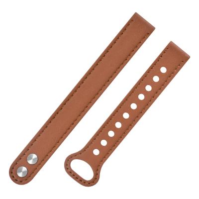 China Steel Buttons, Waterproof Genuine Leather Strap for sale