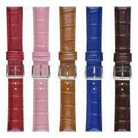 China 304/316 Stainless Steel Buckle Genuine Leather Strap for sale