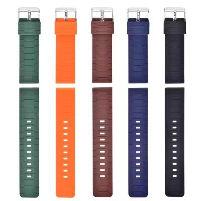 China Textured Waterproof Silicone Watch Strap · Customizable Logo | OEM/ODM - China Wholesaler SHX for sale