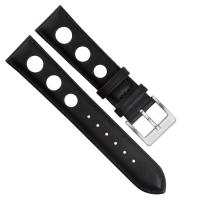 China Personalized Three-hole Men's Elastic Leather Watch Strap for sale