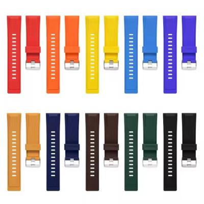 China Sloped Design Silicone Watch Band · Compatible With Smartwatches | Customizable Logo for sale