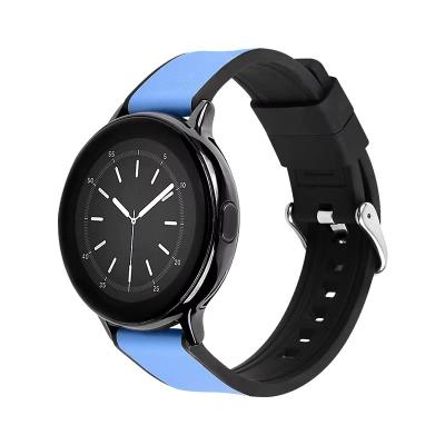 China Double-Layer Silicone-Blended Leather Strap · 18–24mm | Customizable Logo - OWM/ODM Wholesaler SHX for sale