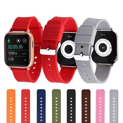 China Silicone Strap With Pin Buckle - Soft Band · Compatible With All Smartwatches | Customizable Logo And Size - China Wholesaler SHX for sale