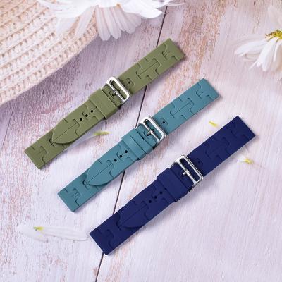 China Unique H-Design Silicone Watch Bands · Customizable Colors | OEM/ODM - Made In China By SHX for sale