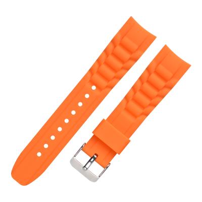 China Rounded Convex Waterproof Soft Silicone Watch Strap · Fits Various Watch Models | OEM/ODM - Wholesaler SHX for sale