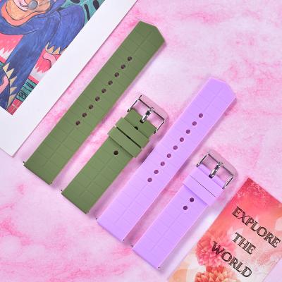 China Elastic Silicone Watch Band · 20/22mm | Starting At $0.90 Each - OEM/ODM Manufacturer SHX for sale