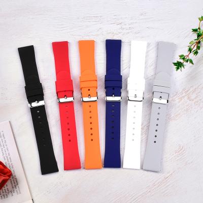 China Black Silicone Rubber Watch Strap · OEM/ODM Wholesale Available | Comes With OPP Bag/retail Carton Packaging for sale