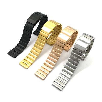 China Modern Industrial Mesh & Solid Link Metal Watchband for sale
