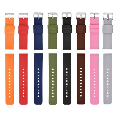 China 22mm Green Silicone Watch Strap · Customizable Logo| OEM/ODM -SHX for sale