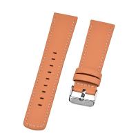China Handcrafted Genuine Leather Watch Strap In Brown for sale