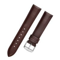 China Quick-release Solid Color Leather Watch With Central Bar Clasp for sale