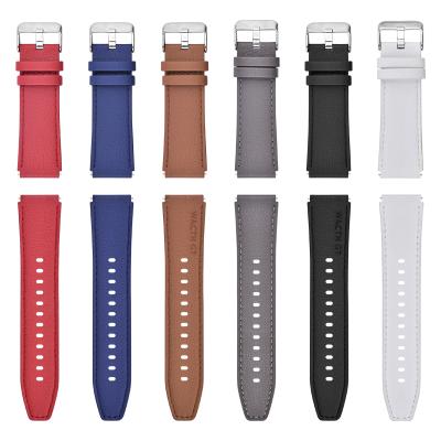 China 22mm Luxury Leather Watch Strap for sale