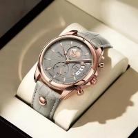 China Waterproof Men's Quartz Chronograph Watch – Leather Strap· Luminous Dial | OEM for sale
