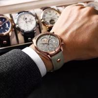 China Waterproof Men's Quartz Chronograph Watch – Leather Strap· Luminous Dial | OEM for sale