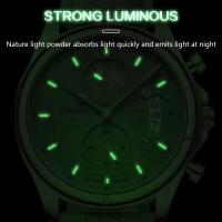 China Waterproof Men's Quartz Chronograph Watch – Leather Strap· Luminous Dial | OEM for sale