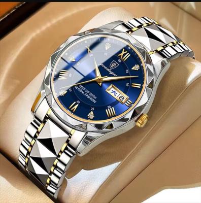 China Waterproof Men's Quartz Watch with Luminous Hands and Date Display | Stainless Steel Strap, Water-Resistant - ShenZhen Wholesaler for sale