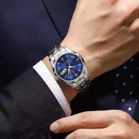 China Waterproof Men's Quartz Watch with Luminous Hands and Date Display | Stainless Steel Strap, Water-Resistant - ShenZhen Wholesaler for sale