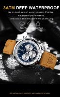 China Waterproof Men's Quartz Watch · Features Leather Strap and Buckle Clasp | OEM Wholesale Available - SHX Made in China for sale